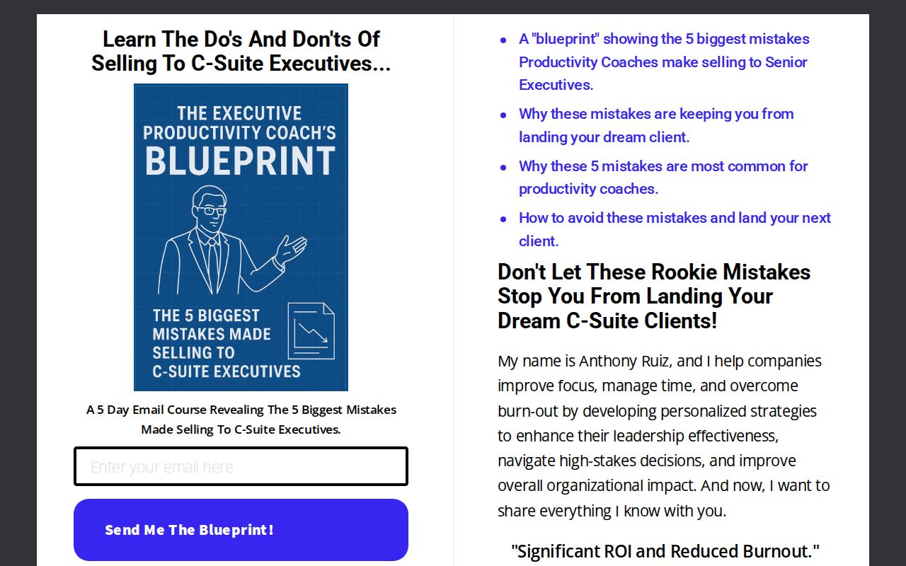 The Executive Coaches Blueprint